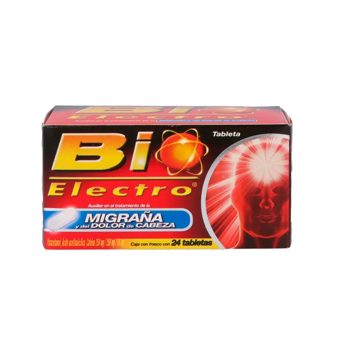 Bio-Electro 250mg/250mg/65mg 24 tabletas - Farmacias PuntoMX Queretaro