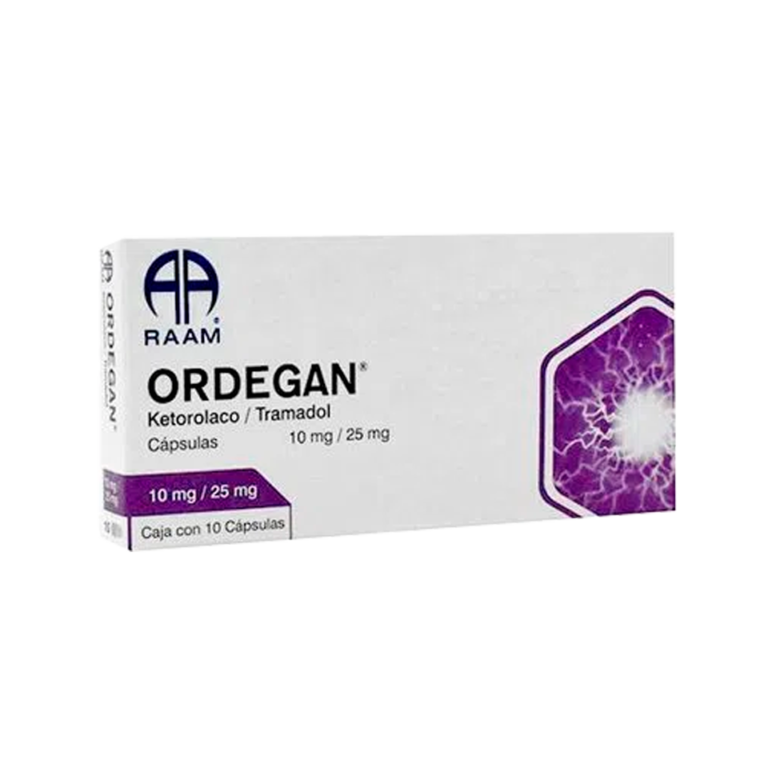 Ordegan 10 mg/25 mg 10 Cápsulas - Farmacias PuntoMX Queretaro