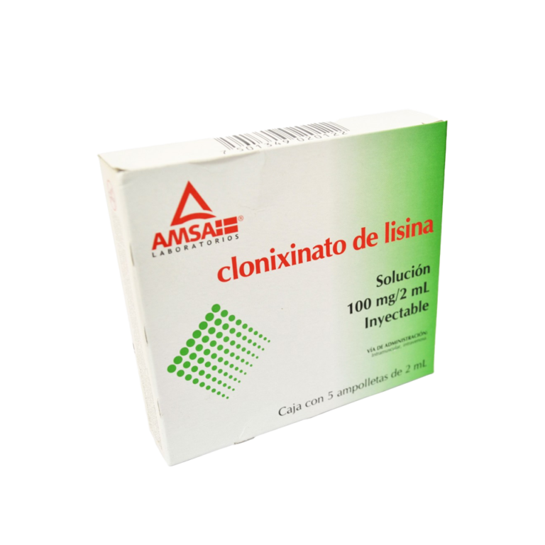 Clonixinato de Lisina Ampolleta 100 mg/2 ml - Farmacias PuntoMX Queretaro